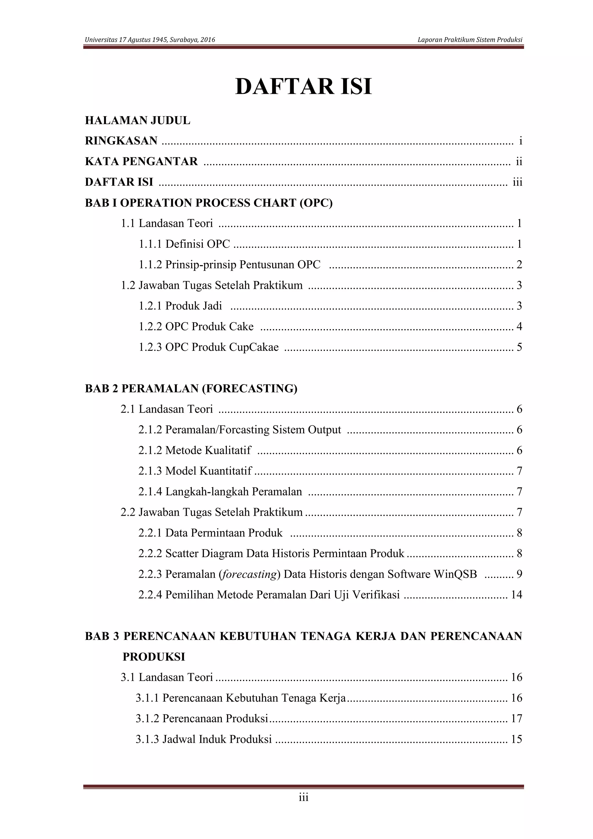Laporan praktikum sistem produksi | PDF