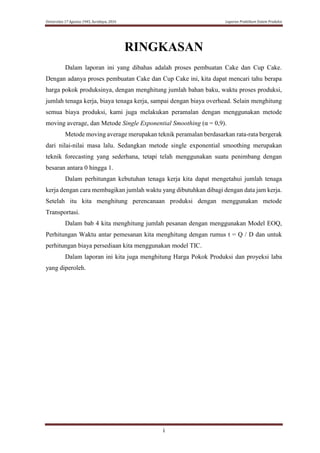 Laporan praktikum sistem produksi | PDF