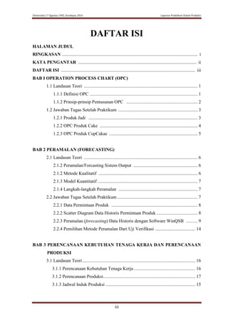 Laporan praktikum sistem produksi | PDF
