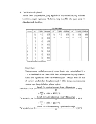 LAPORAN PRAKTIKUM STATISTIKA MULTIVARIAT TERAPAN UAS | PDF