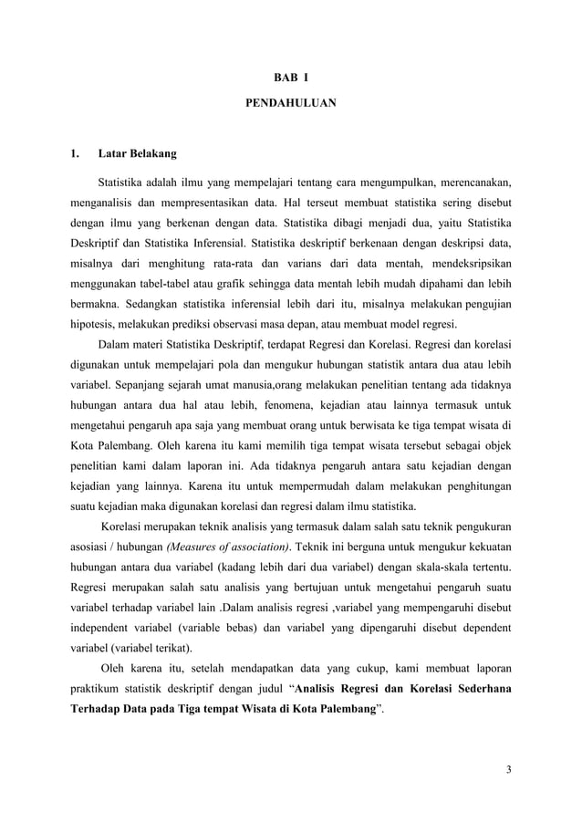 Laporan praktikum statistik deskriptif | PDF