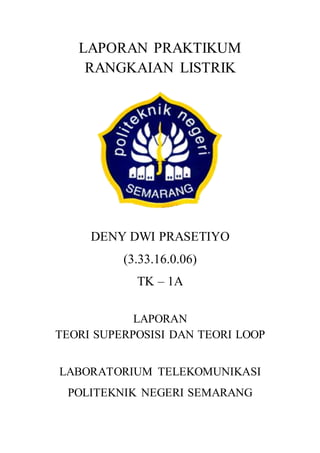 Laporan praktikum superposisi | PDF