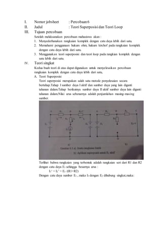 Laporan praktikum superposisi | PDF
