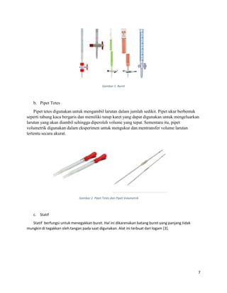 LAPORAN PRAKTIKUM TITRASI | PDF