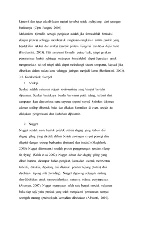 Laporan praktikum uji analisis formalin | DOCX
