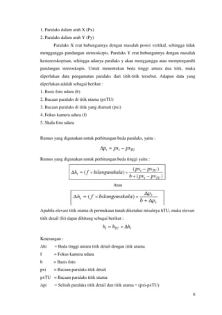 Laporan Praktikum Fotogrametri Dasar | PDF