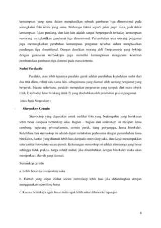 Laporan Praktikum Fotogrametri Dasar | PDF