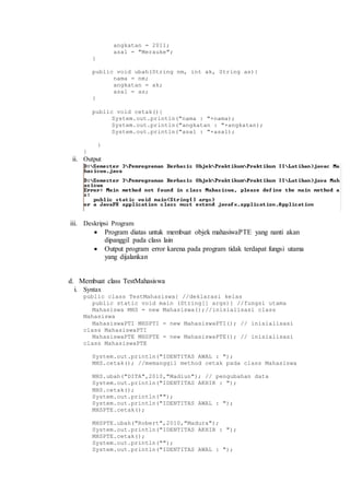 Laporan PBO pratikum 2 | DOCX