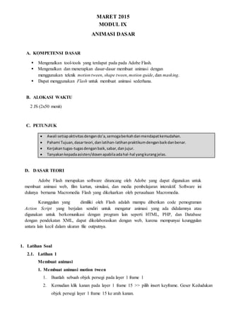 Animasi Dasar | PDF