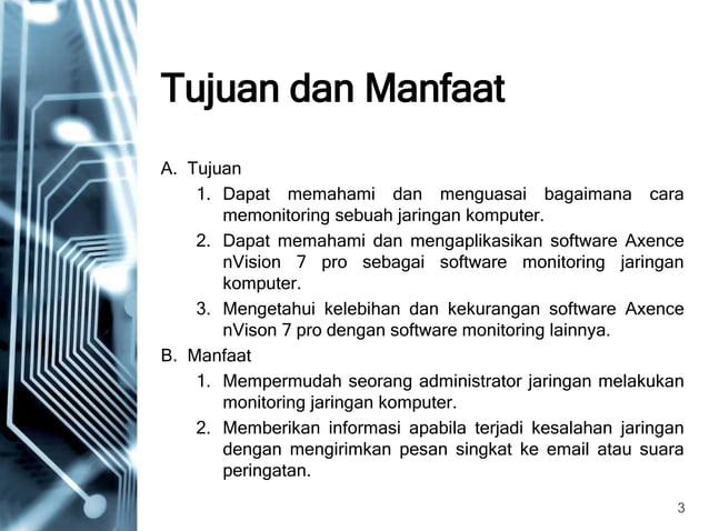 Monitoring jaringan komputer | PPTX