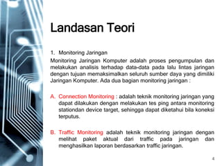 Monitoring jaringan komputer | PPTX