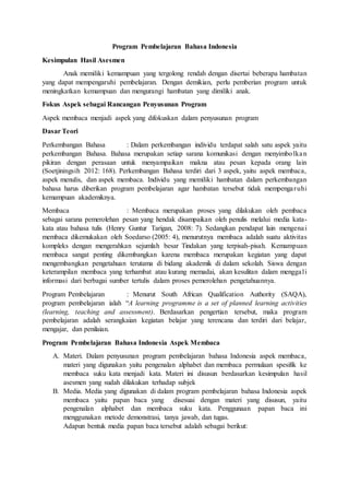 Laporan Program Pembelajaran Bahasa Indonesia.docx