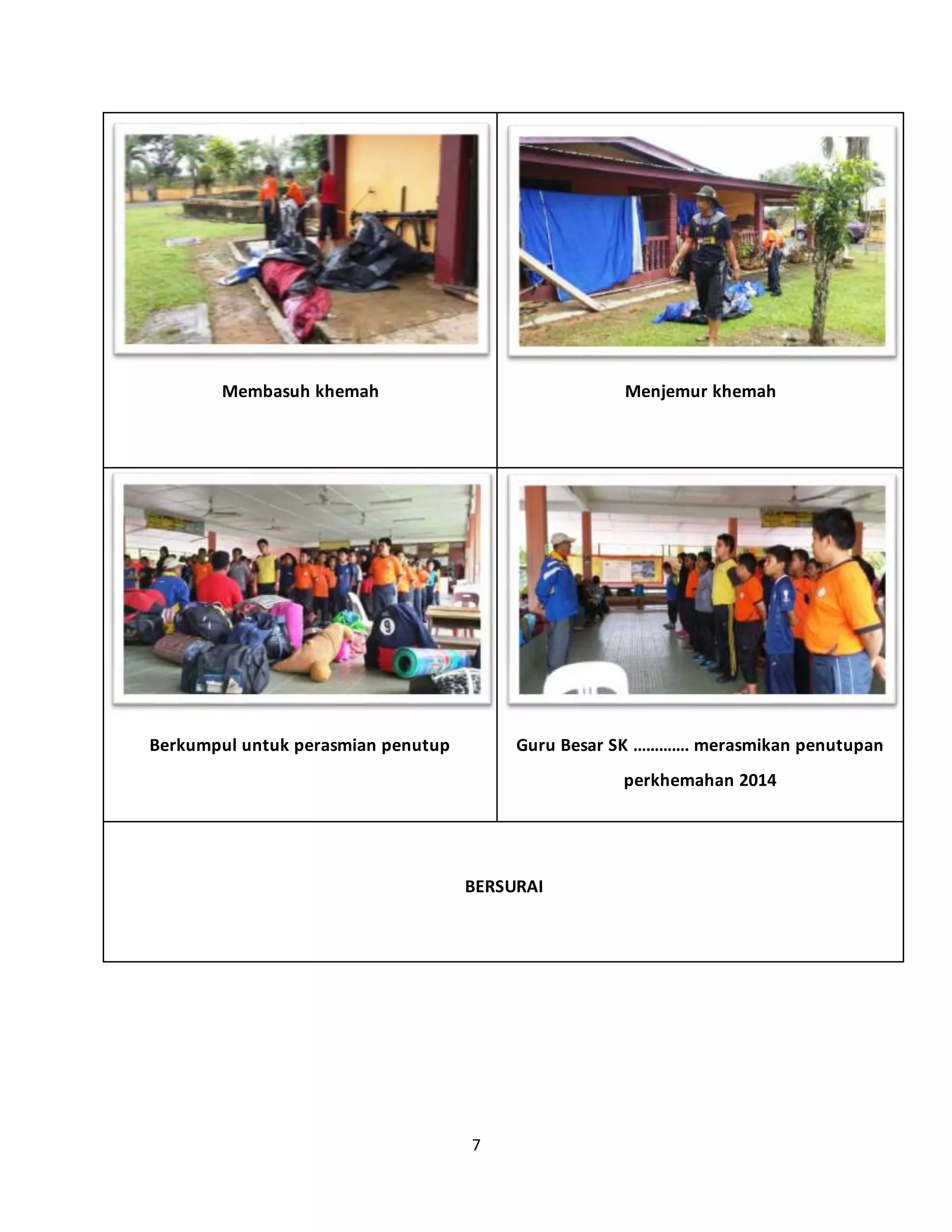Laporan program perkhemahan unit beruniform 2014 | DOCX