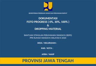 LAPORAN PROGRES FISIK PROV. JAWA TENGAH.ppt