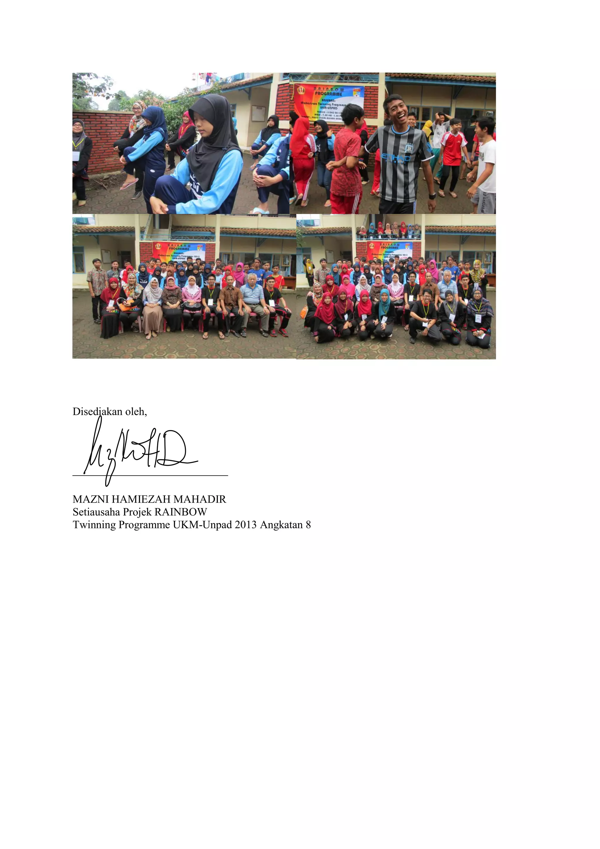 Laporan projek rainbow twinning programme ukm 2 | PDF