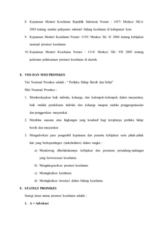Laporan promkes fix | DOCX