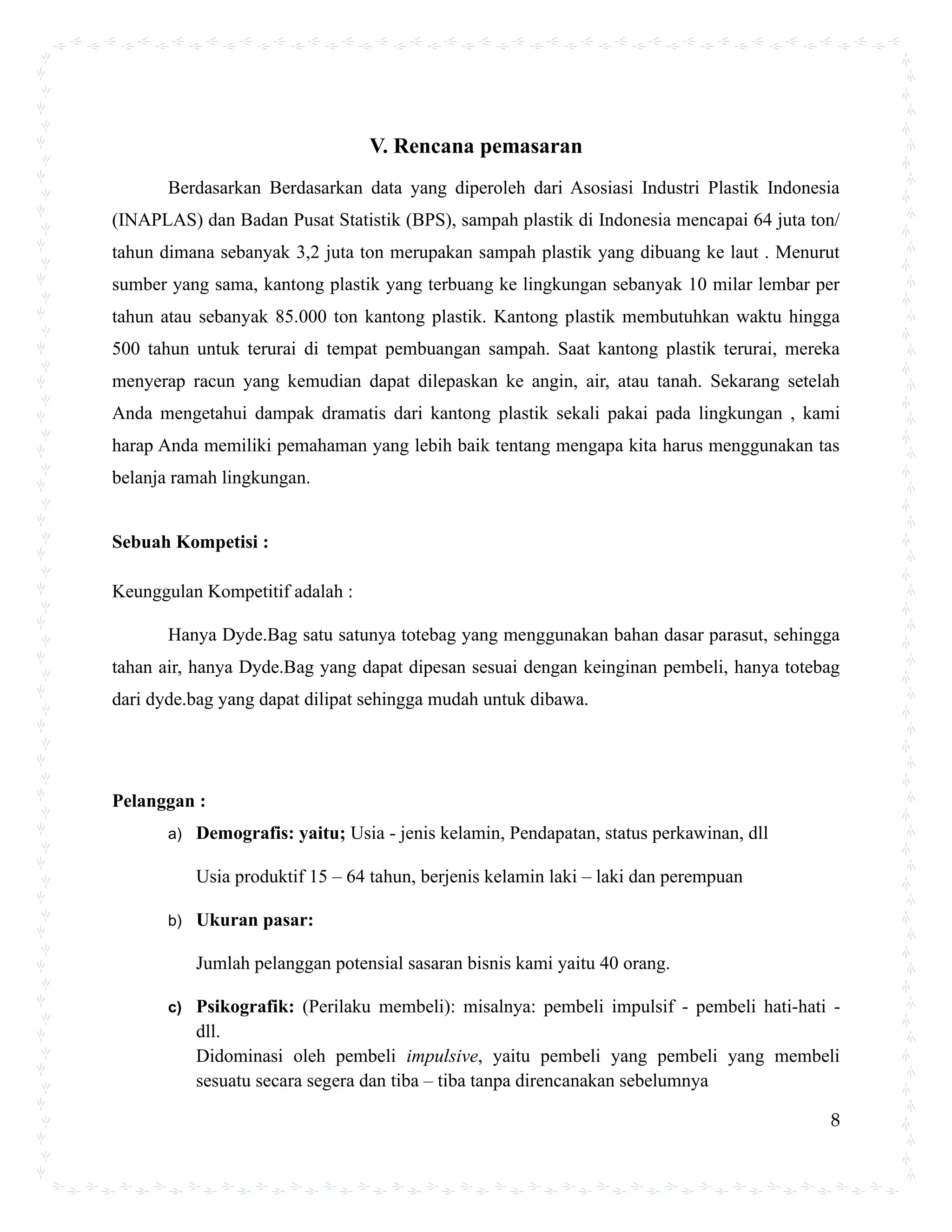 Laporan Proposal Bisnis | PDF