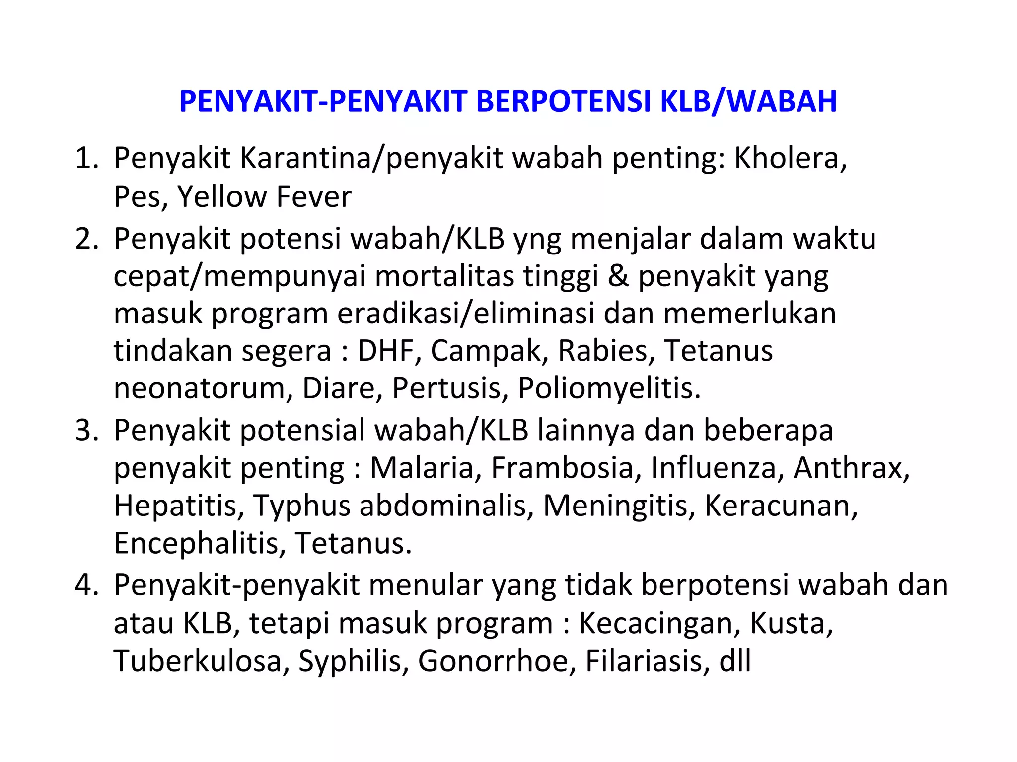 Laporan pws penyakit potensial wabah rjl | PDF