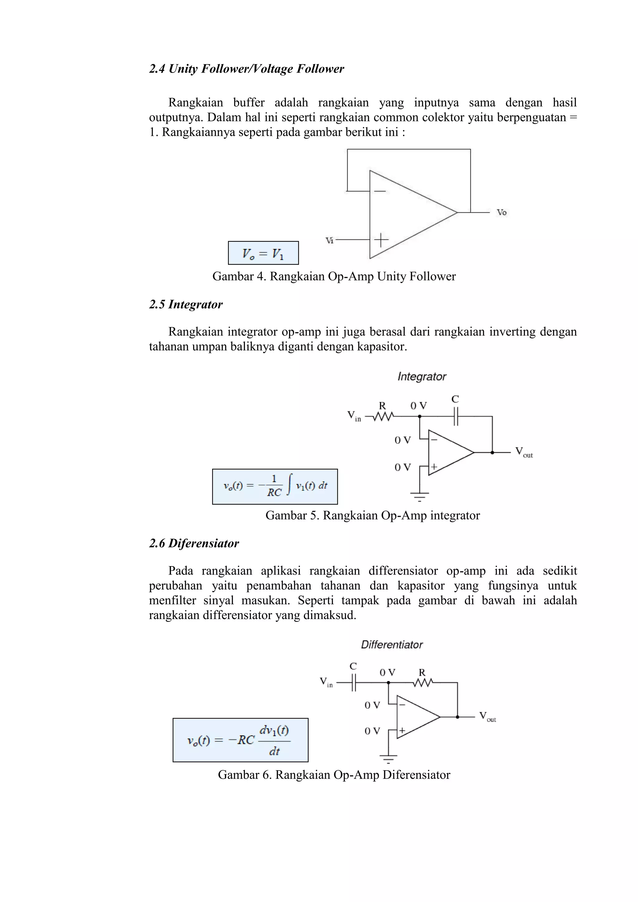 Laporan rangkaian dasar op amp | DOCX