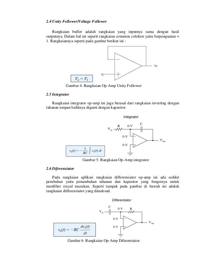 Laporan rangkaian dasar op amp
