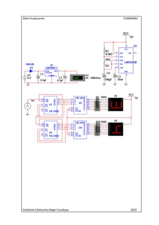 Laporan rangkaian digital clock | PDF