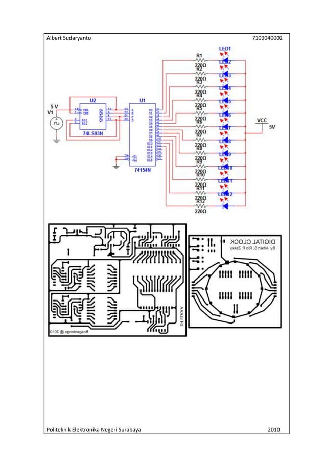 Laporan rangkaian digital clock | PDF