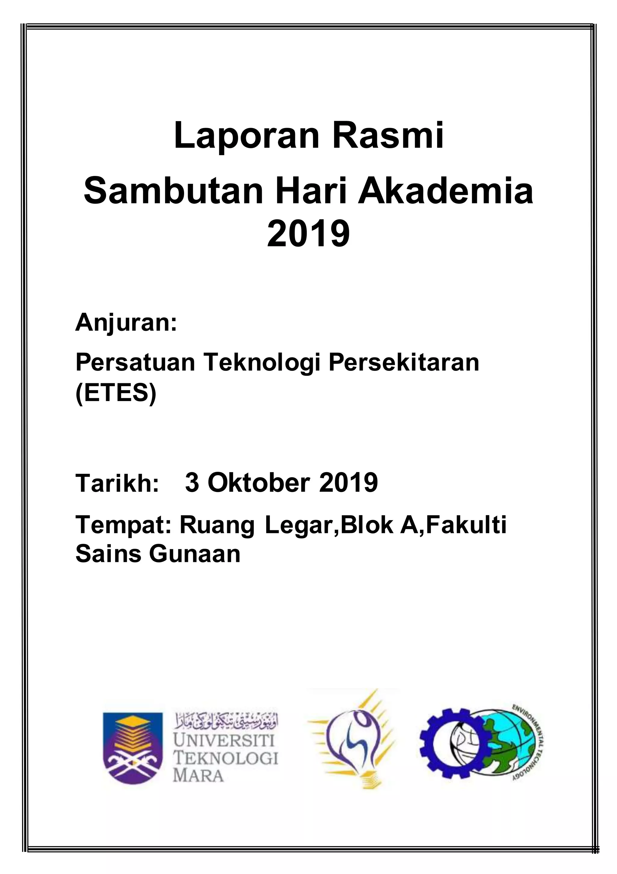 Laporan rasmi hari akademia new 1 | DOC