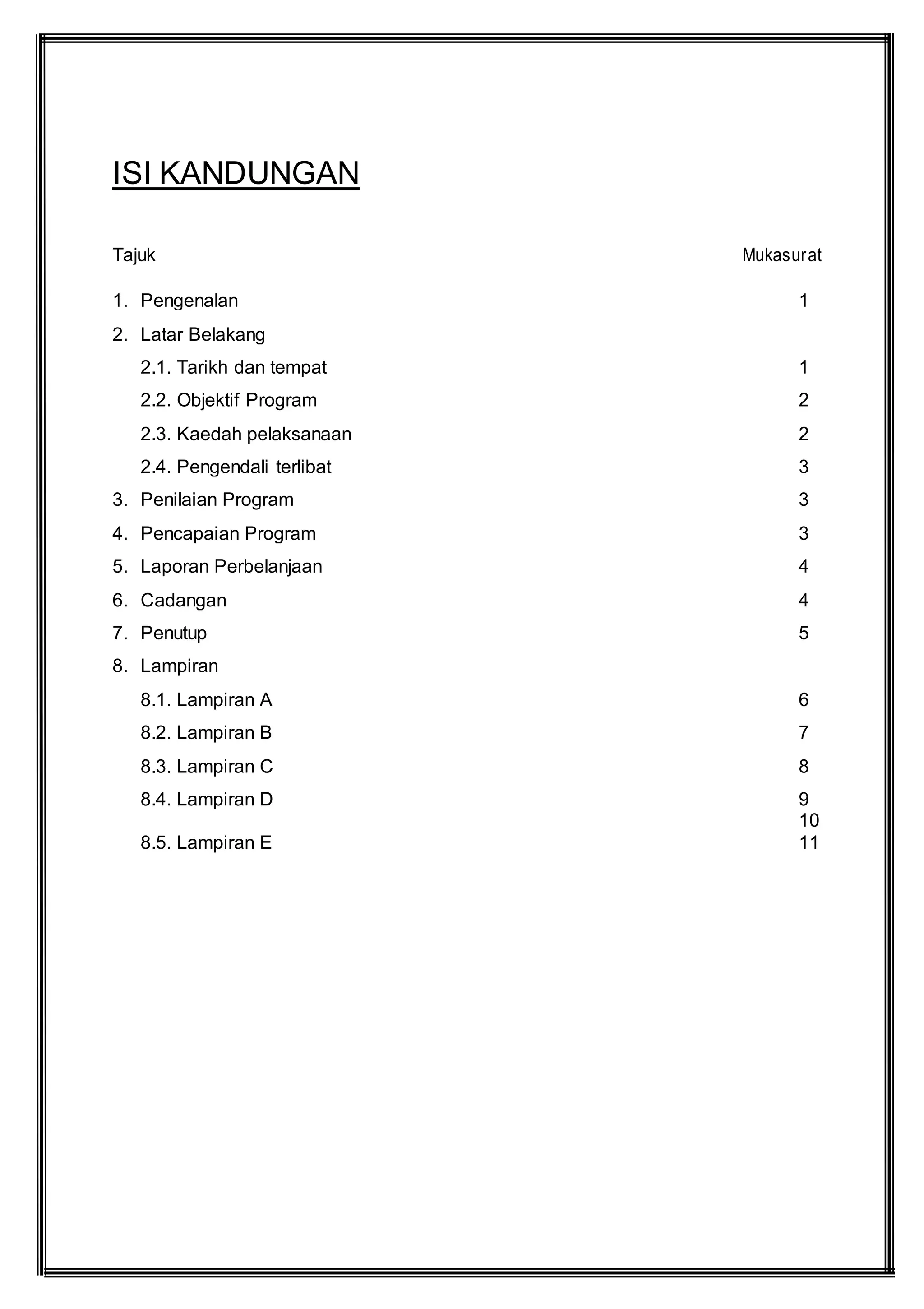 Laporan rasmi hari akademia new 1 | DOC
