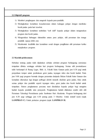 Laporan rasmi hari akademia new 1 | DOC