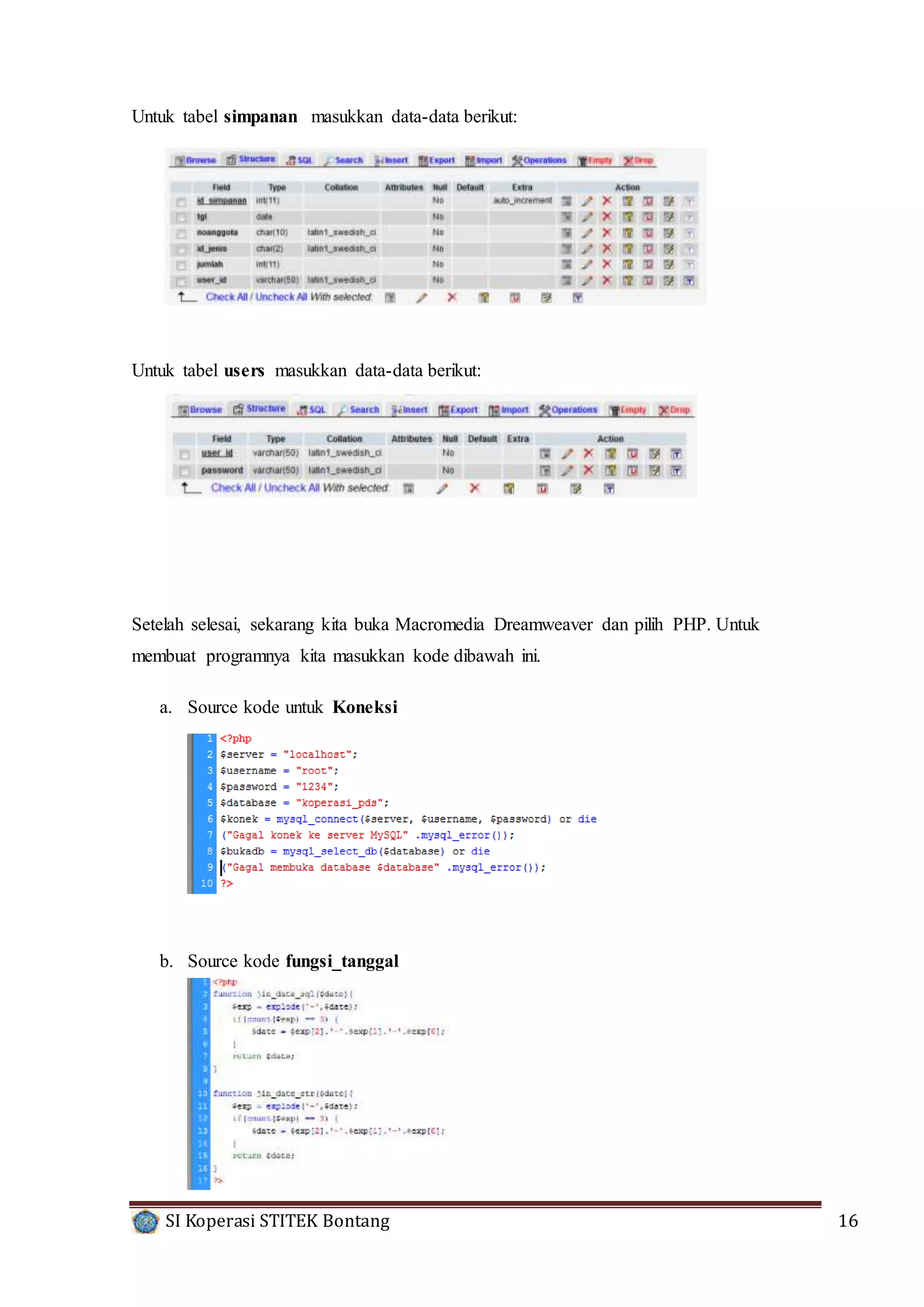 laporan praktikum rekayasa software php dan mysql | DOC