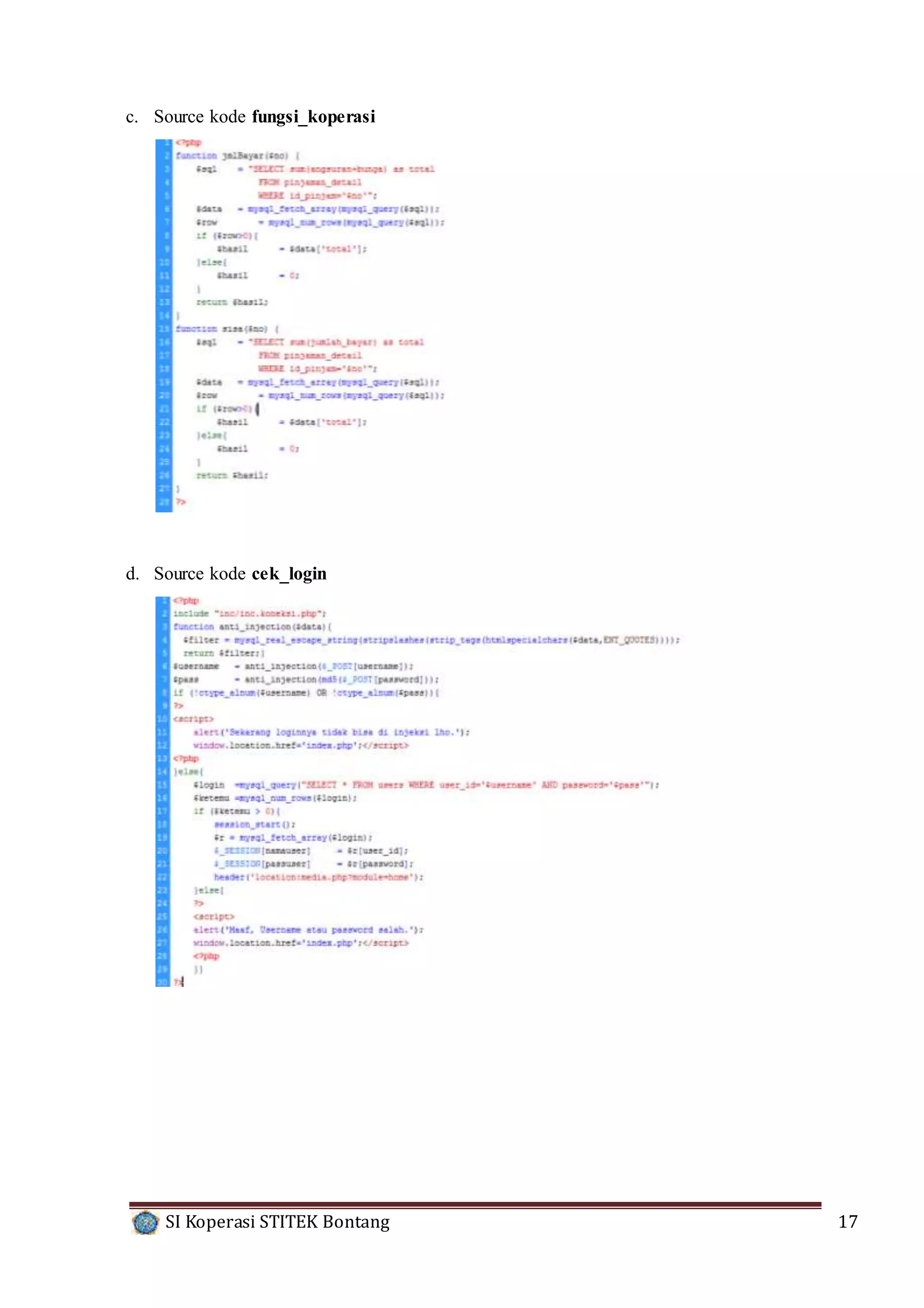 laporan praktikum rekayasa software php dan mysql | DOC