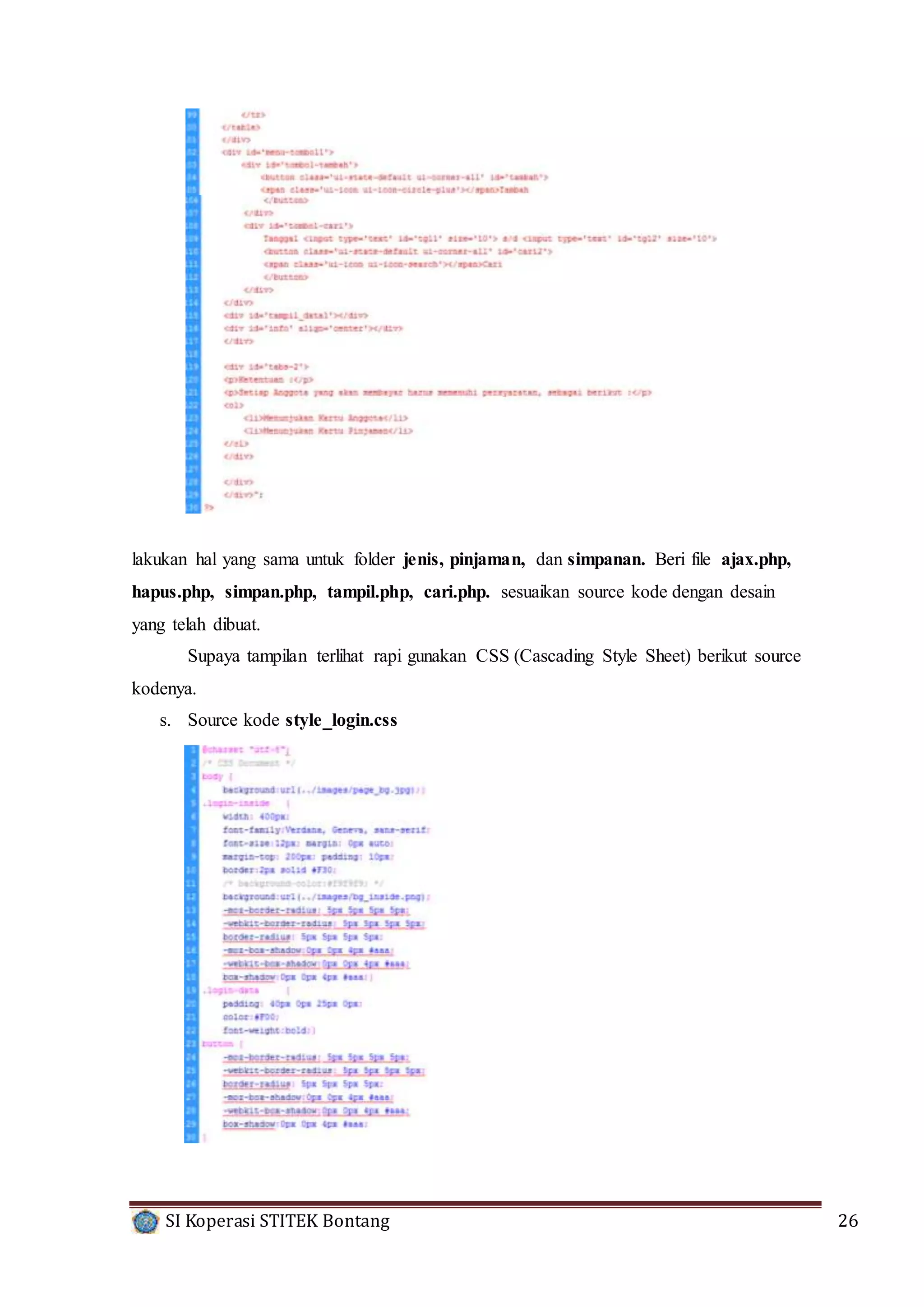 laporan praktikum rekayasa software php dan mysql | DOC