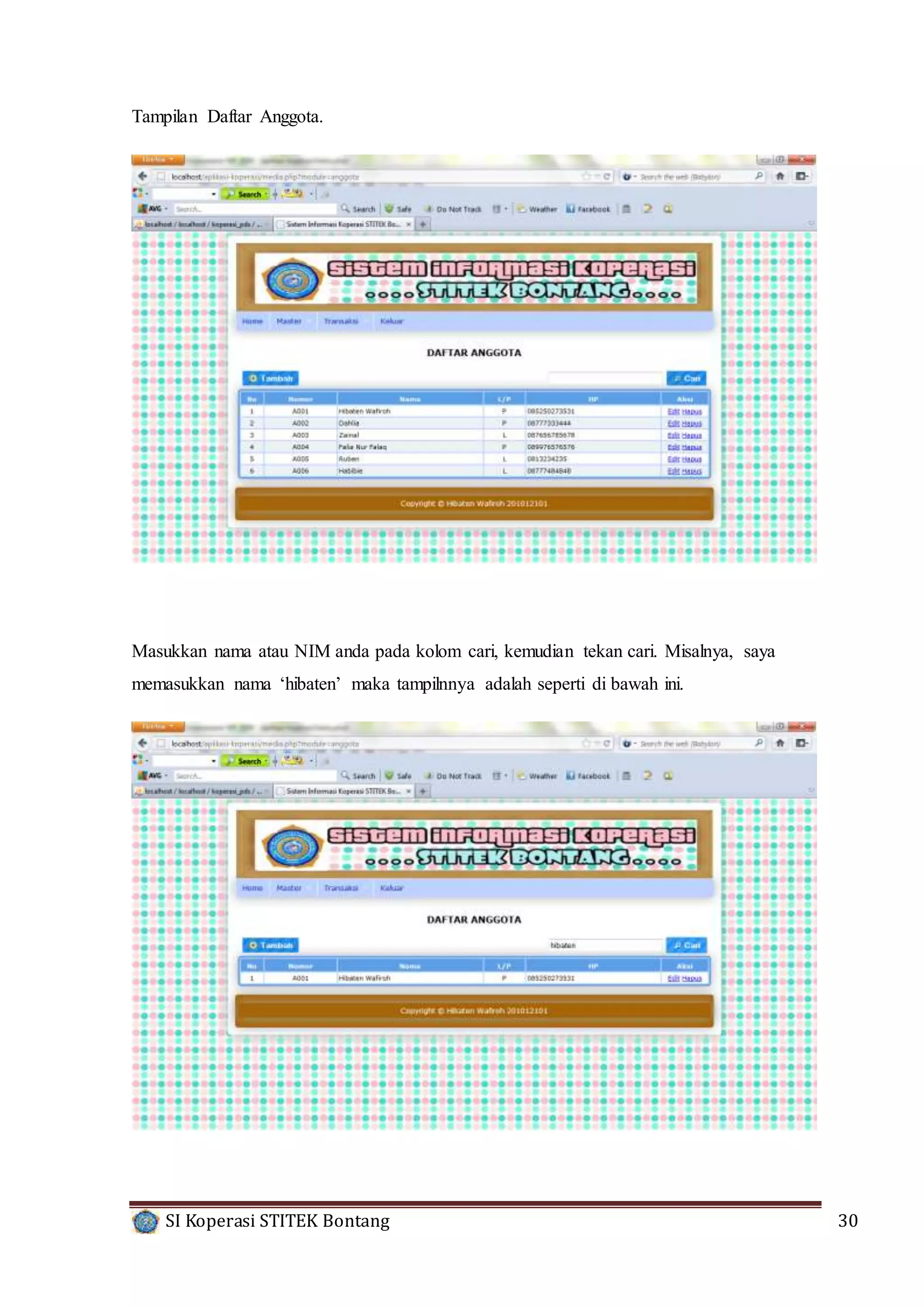 laporan praktikum rekayasa software php dan mysql | DOC