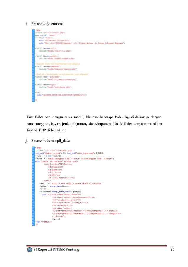 laporan praktikum rekayasa software php dan mysql | DOC