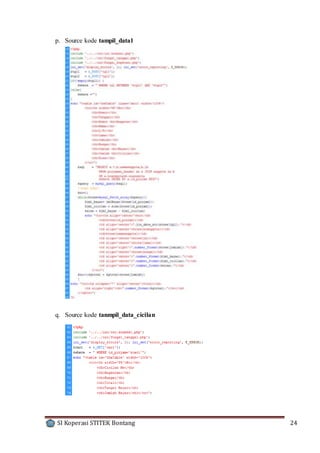 laporan praktikum rekayasa software php dan mysql | DOC