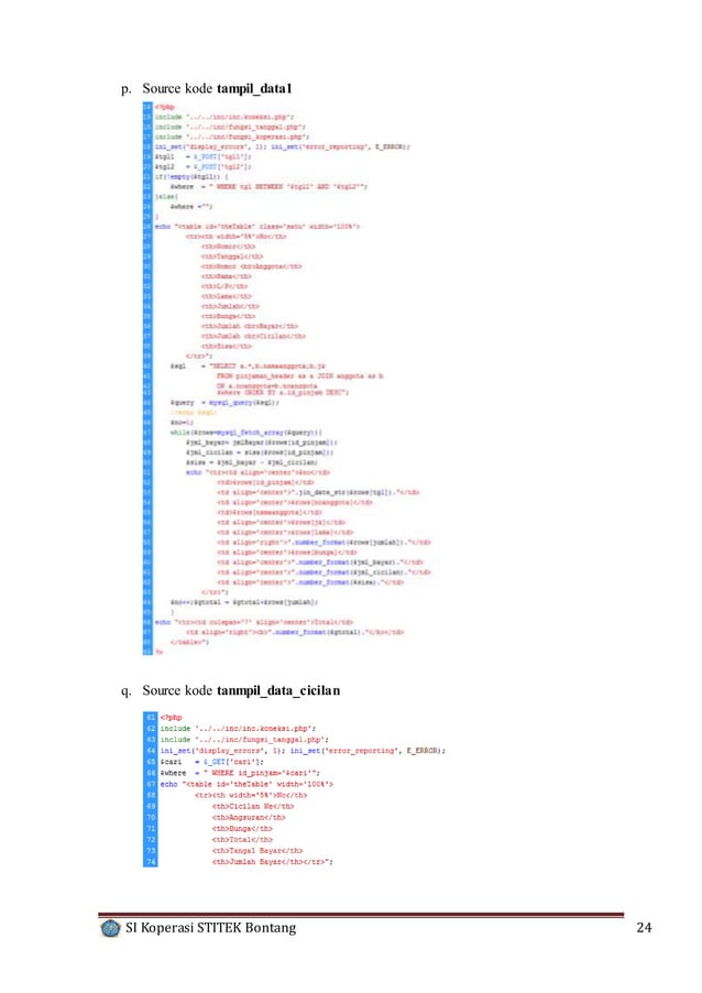 laporan praktikum rekayasa software php dan mysql | DOC