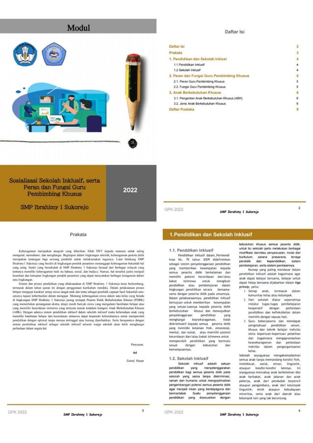 Laporan Rencana Tindak Lanjut (RTL) Guru Pembimbing Khusus (GPK) SMP Ibrahimy 1 Sukorejo | PDF