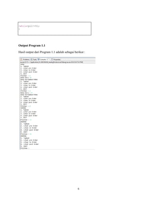 Laporan Resmi BAB 1 (Tree) | PDF