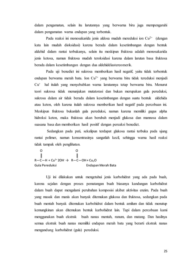 Laporan Uji Karbohidrat - Biokimia | DOCX