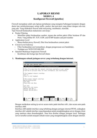 Konfigurasi FIREWALL | PDF