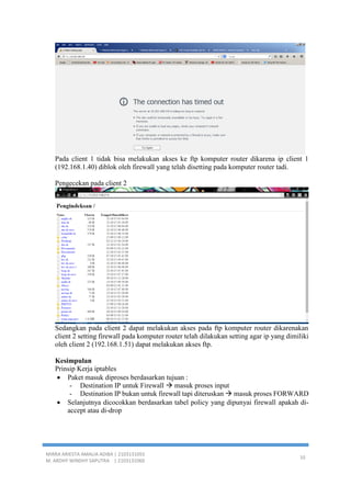 Konfigurasi FIREWALL | PDF