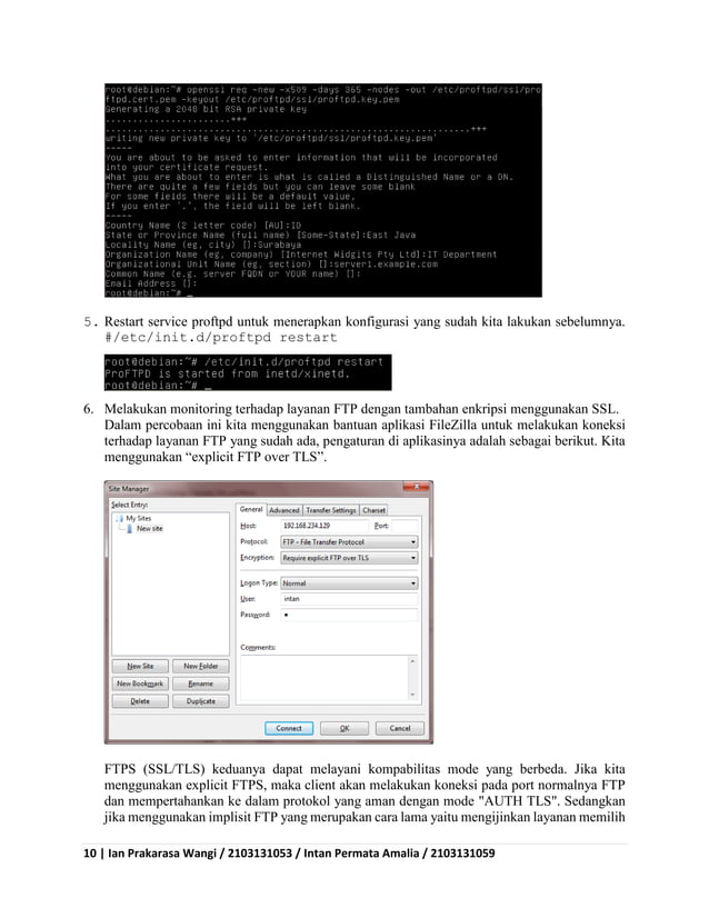 Laporan resmi ftp , sftp , ftps | PDF