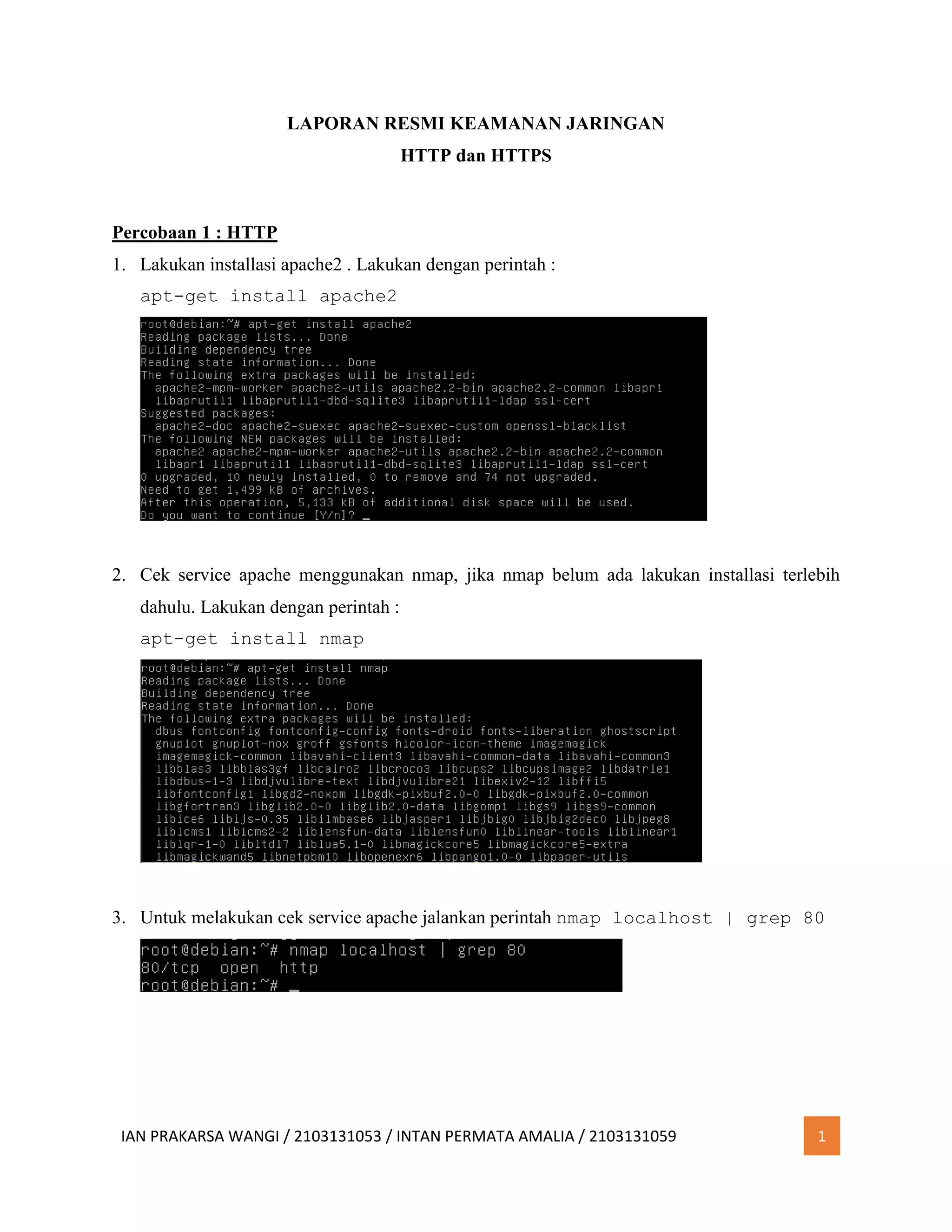 Laporan resmi HTTP dan HTTPS | PDF