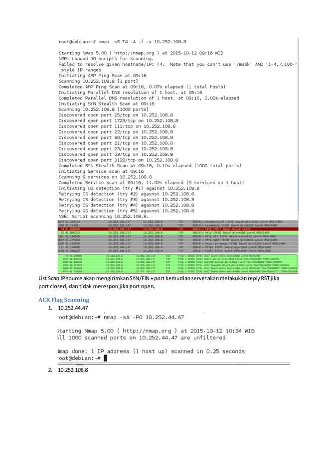 Laporan Resmi Nmap dan Hping | PDF