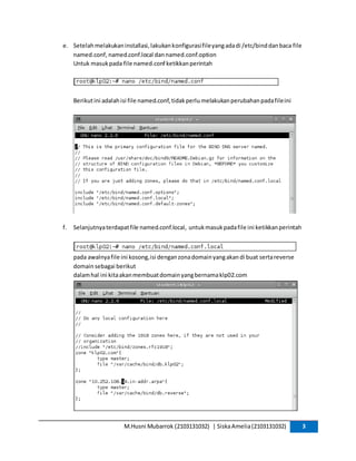 Laporan resmi praktikum 3 DNS Server | DOCX