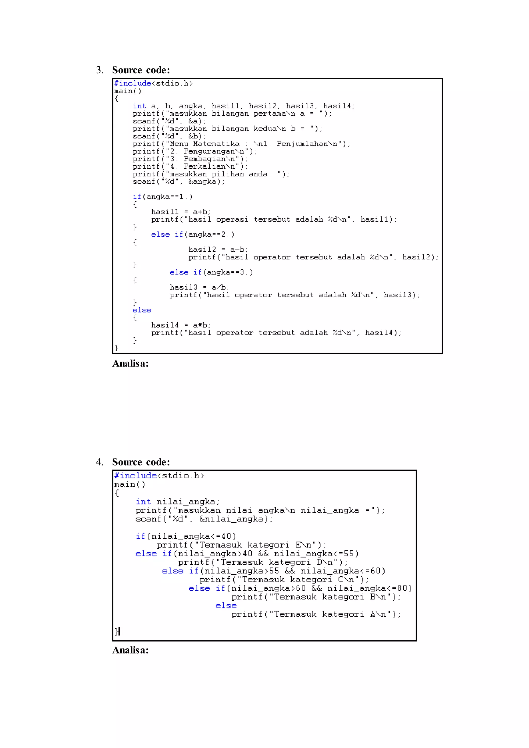 OOP - Nested If & Else If | DOCX