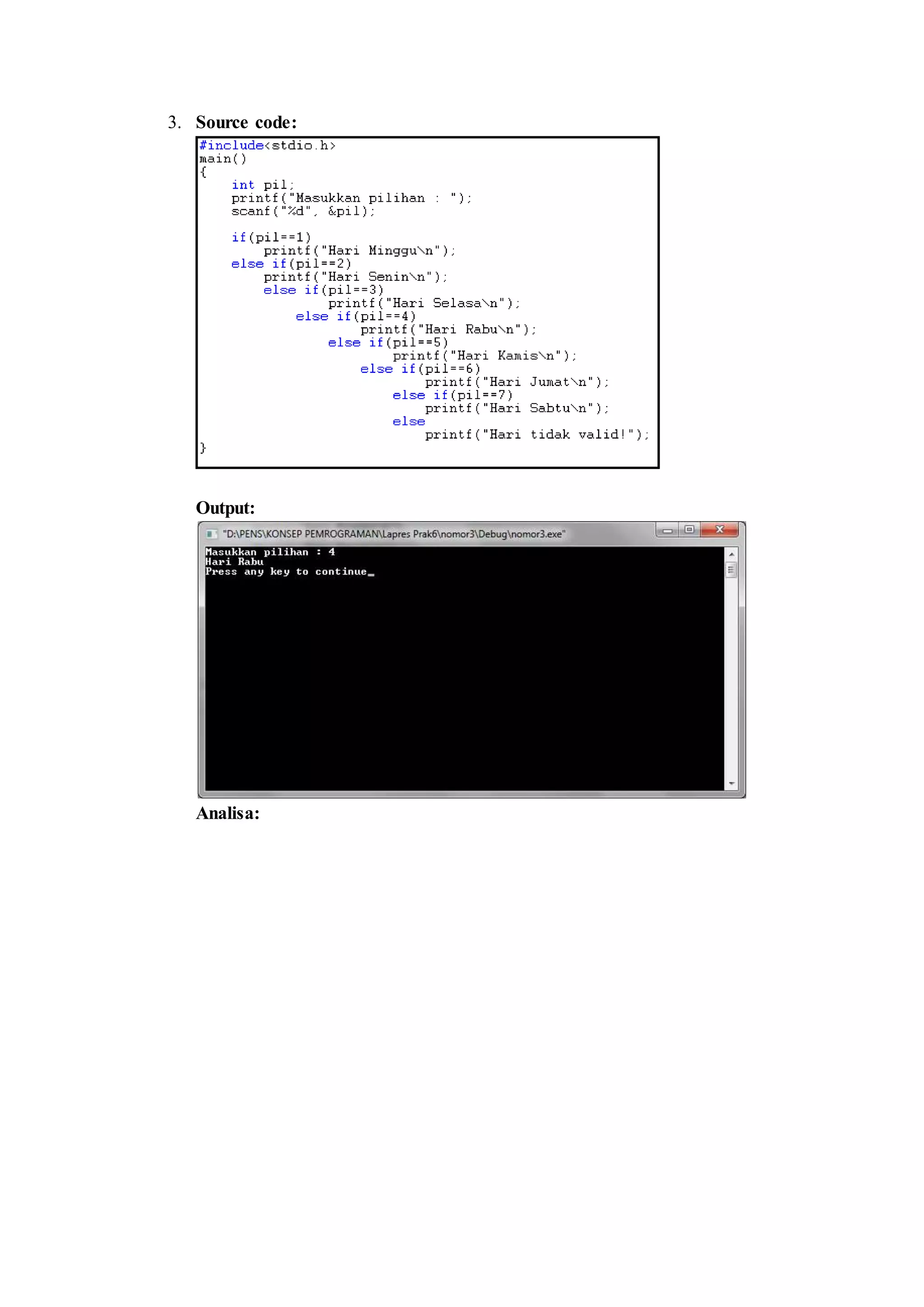 OOP - Nested If & Else If | DOCX
