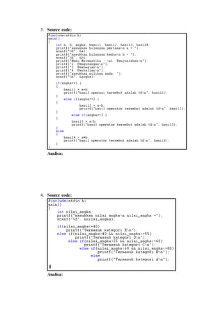 OOP - Nested If & Else If | DOCX