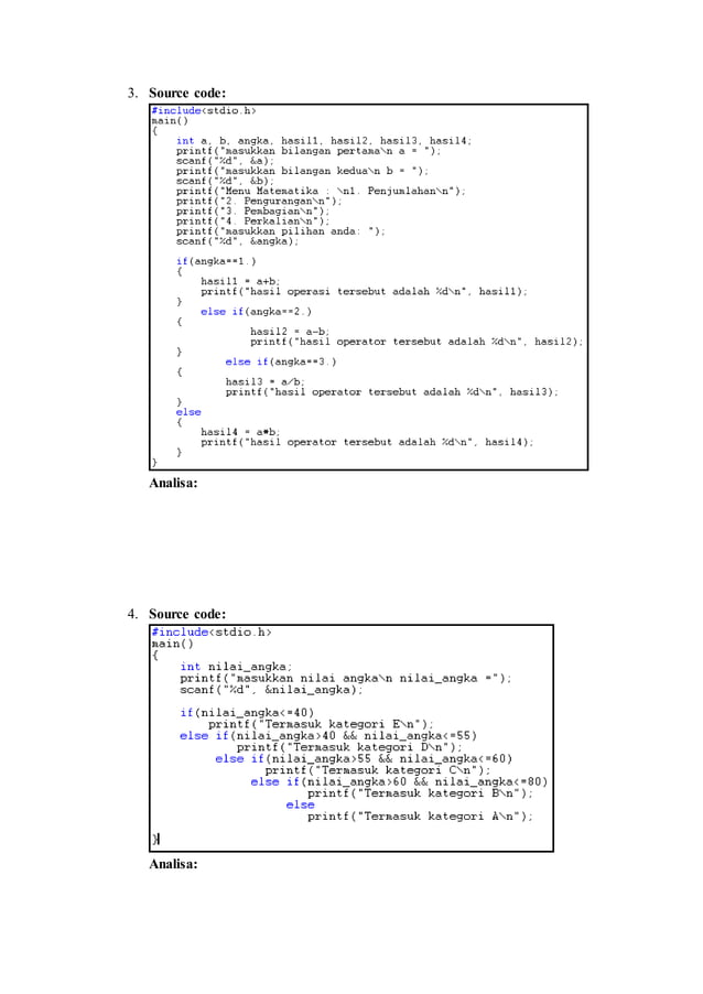 OOP - Nested If & Else If | DOCX