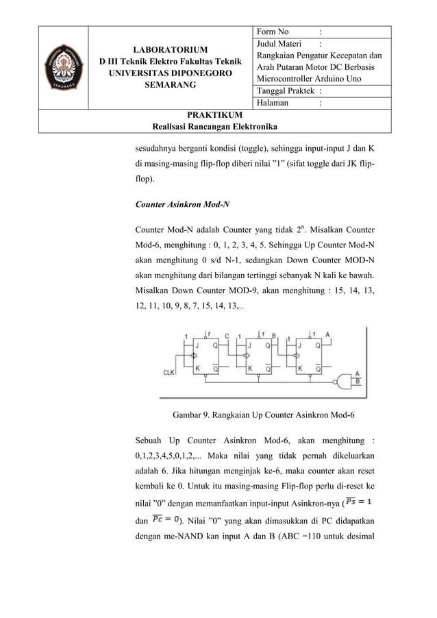 Rangkaian Pengatur Kecepatan dan Arah Putaran Motor DC Berbasis Adruino ...
